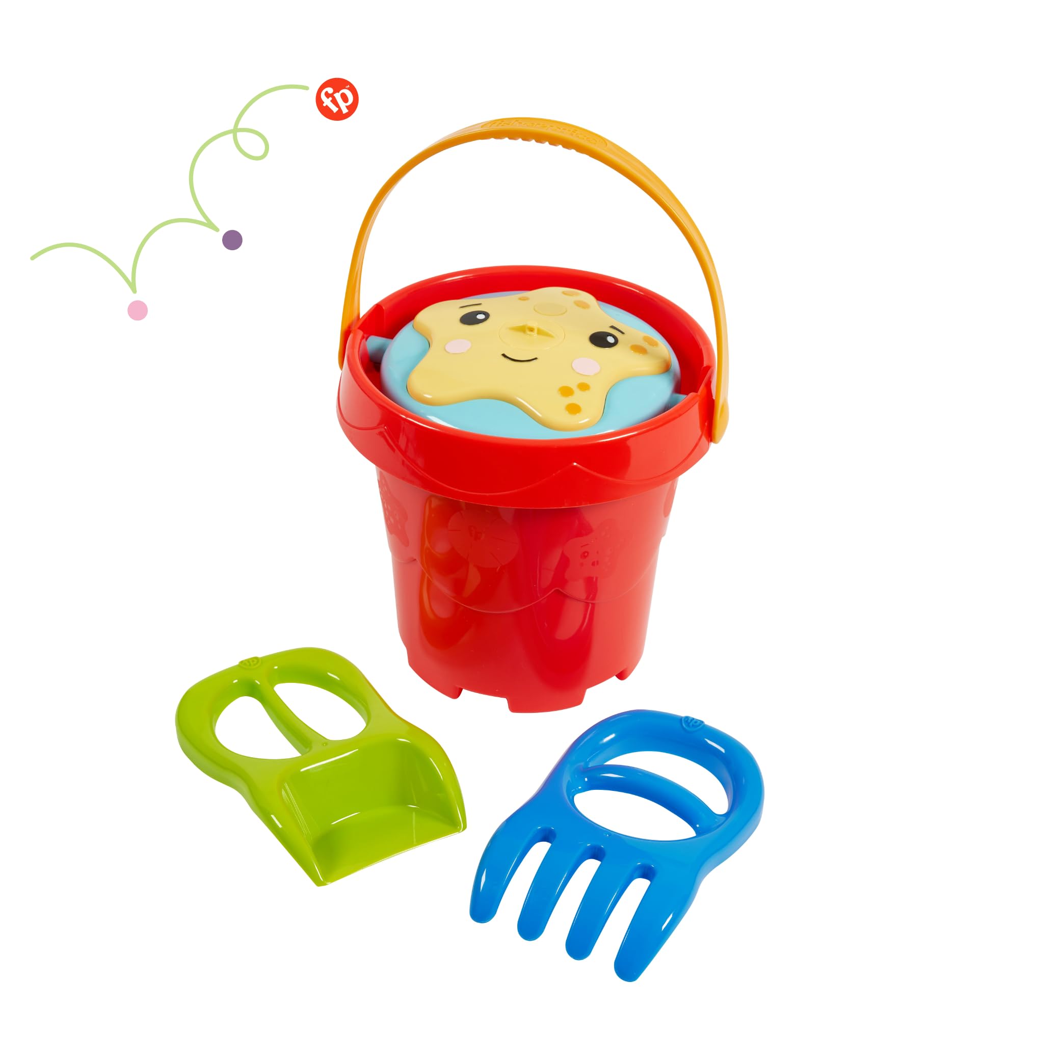 Amazon.com: Fisher-Price Toddler 3-in-1 Beach Bucket, Portable ...