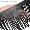 Amazon.com: uxcell 1 Yard 12 Inch PU Faux Leather Fringe Trim Double ...