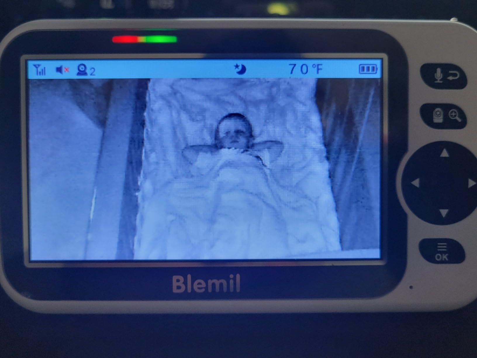 $17/mo - Finance Blemil Baby Monitor, 5" Large Split-Screen Video Baby ...
