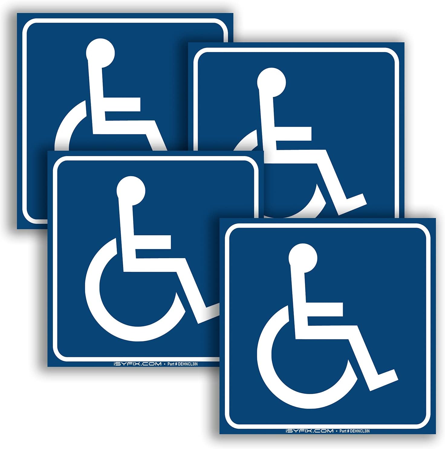 Amazon.com : Disabled Wheelchair Symbol Labels | Handicap Signs ...