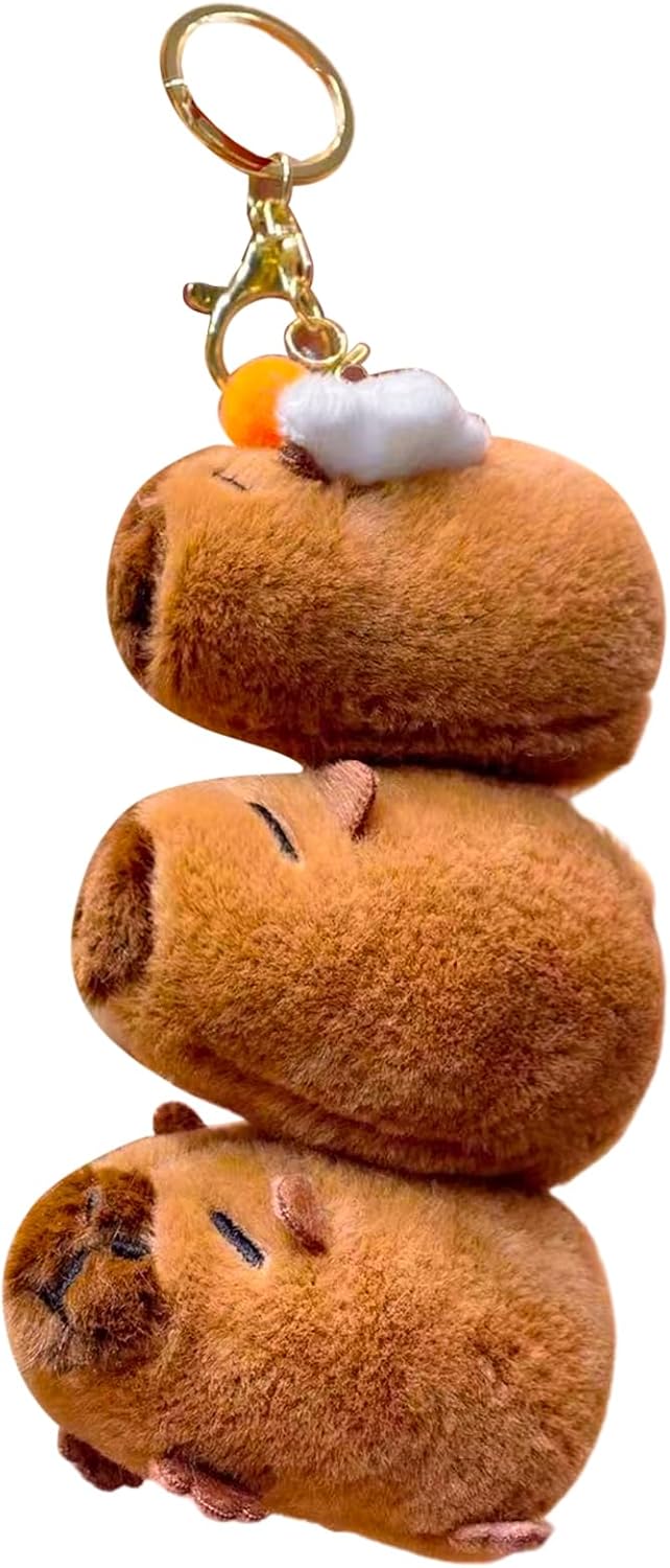 Amazon.com: Ditucu Cute Capybara Plush Keychain Toys Kawaii Capybara ...