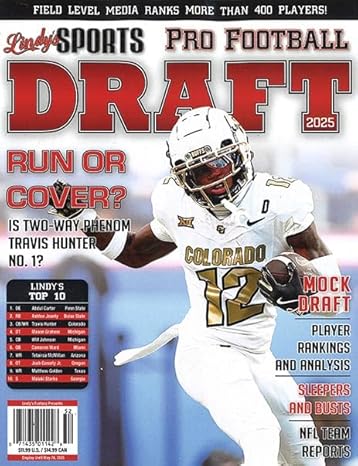 Lindys Sports Pro Football Draft Magazine Issue 52 Year 2025: Wall ...