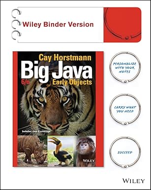 Big Java: Early Objects: Horstmann, Cay S.: 9781119056447: Programming ...