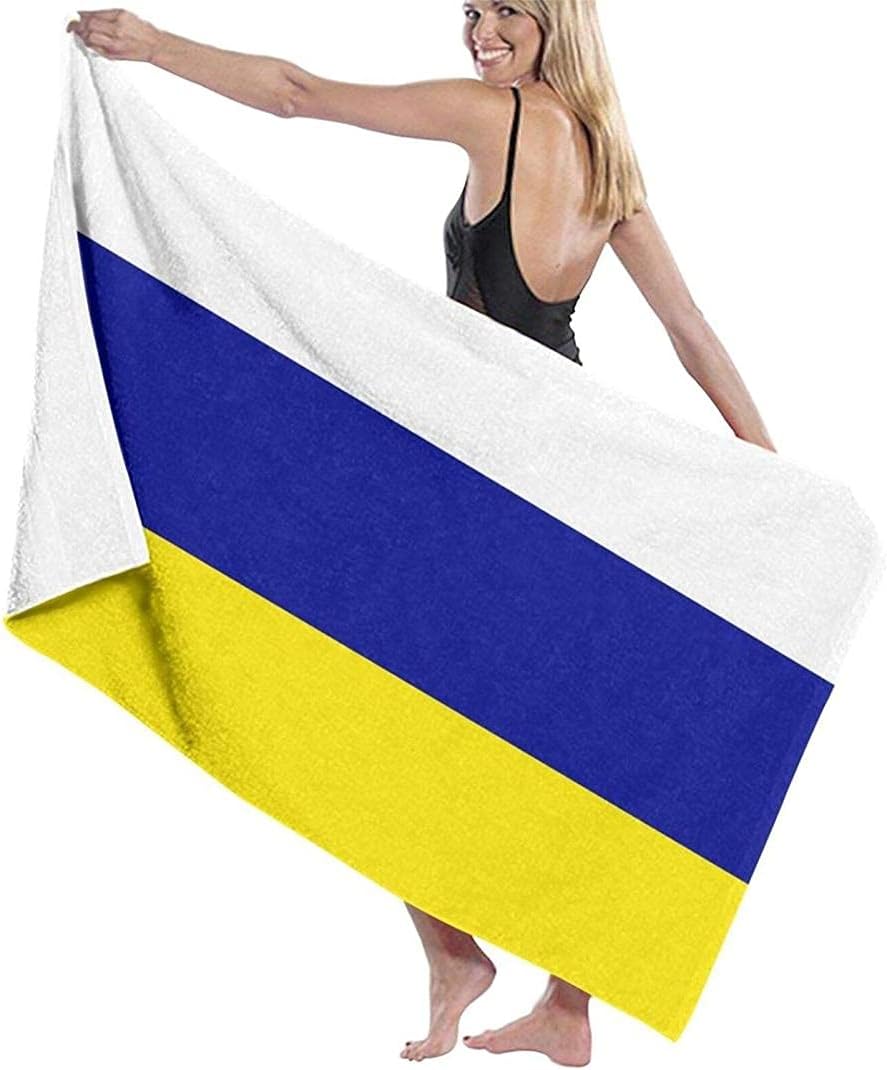 BAAROO Beach Towels Microfiber,Leeds United Tricolour Large Bath Sheet ...