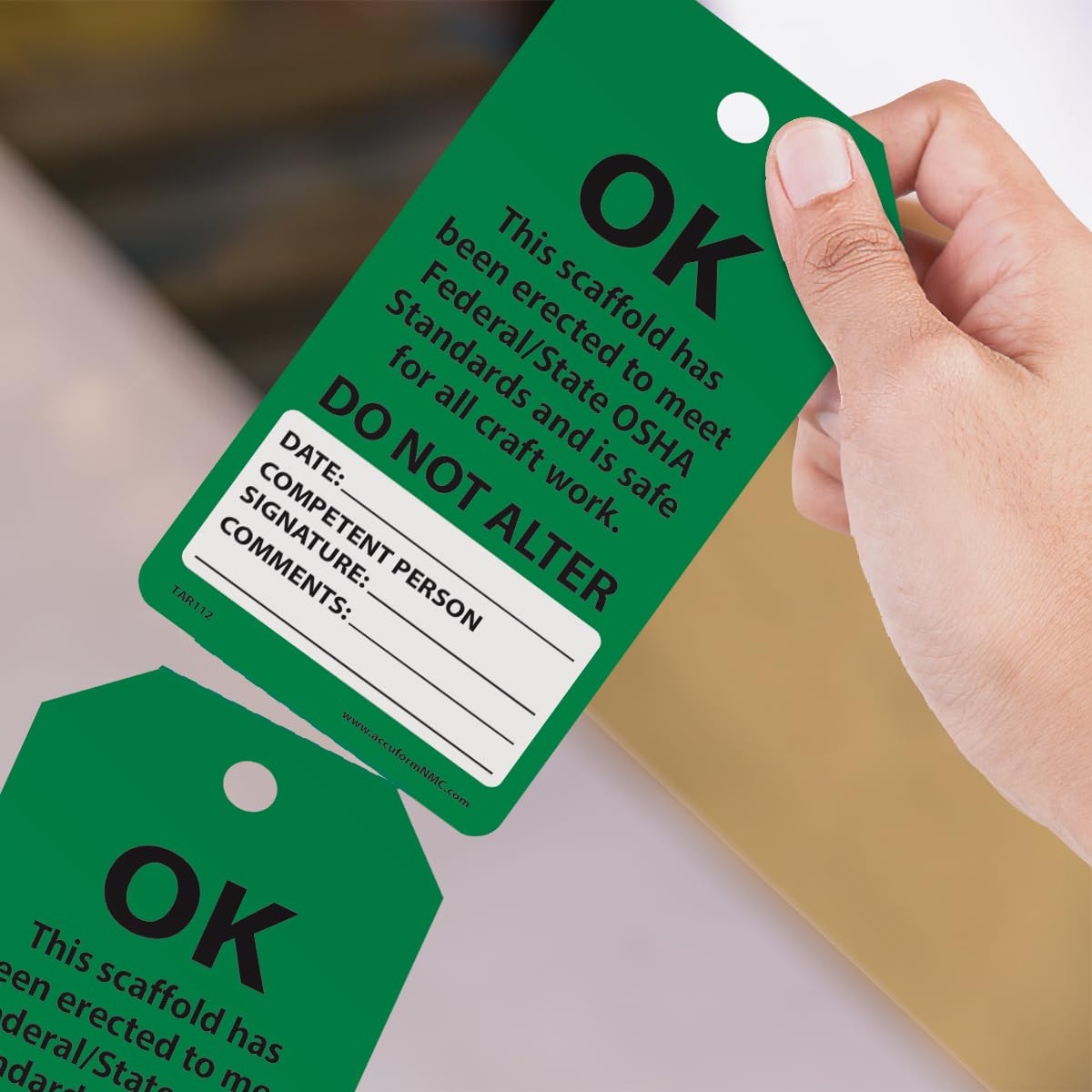 Ladder Inspection Tags Scaffolding Safe For Use Do Not Alter Tag ...