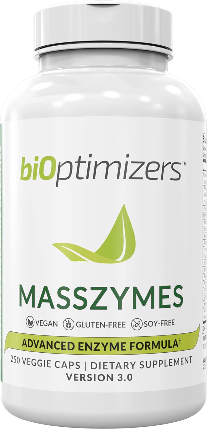 Amazon.com: BiOptimizers MassZymes - Complete Digestive Enzymes Supplement for Gut Health ...