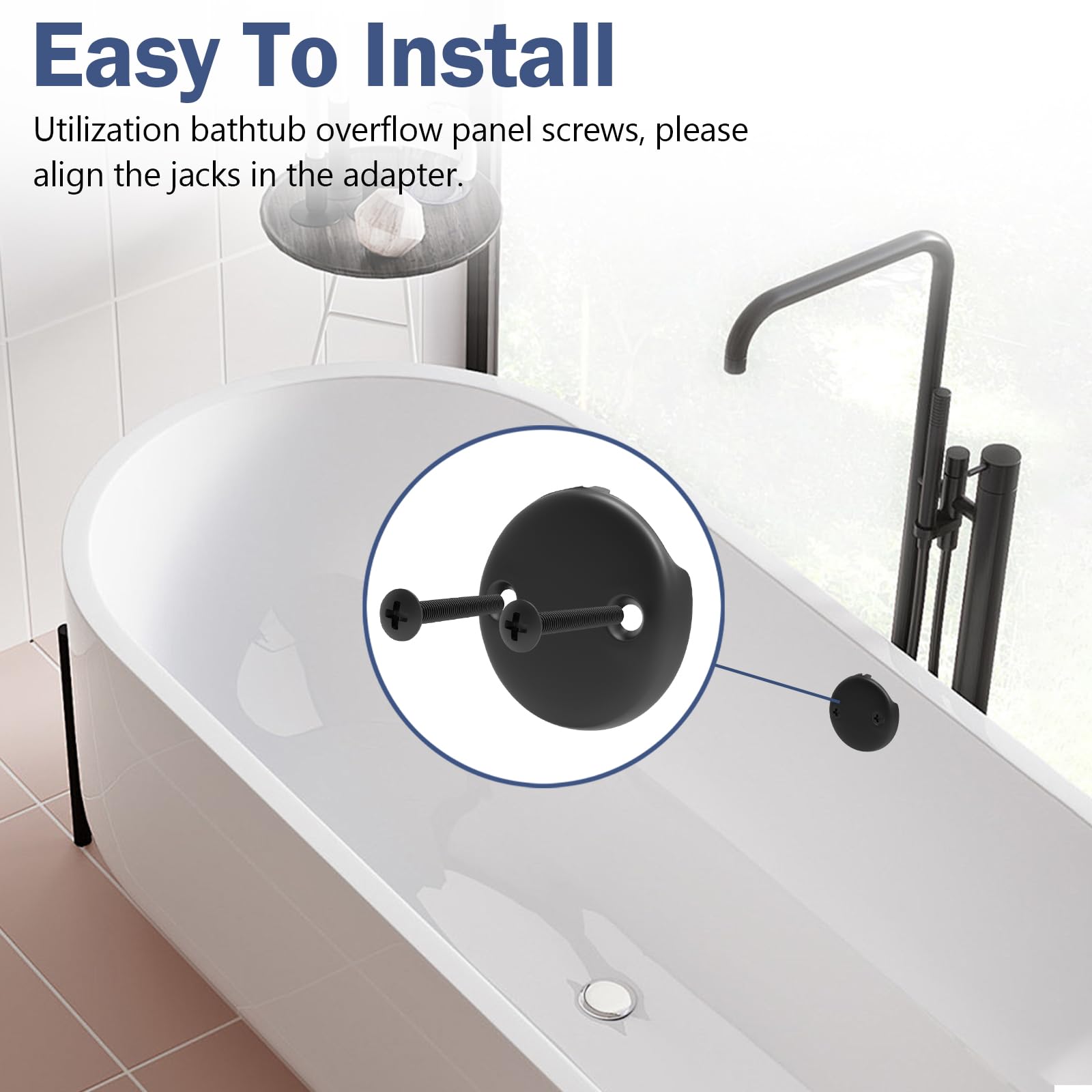 Tub Cover For Bathtub Overflow Bathtub Overflow Stopper 3-1/8" Bath ...