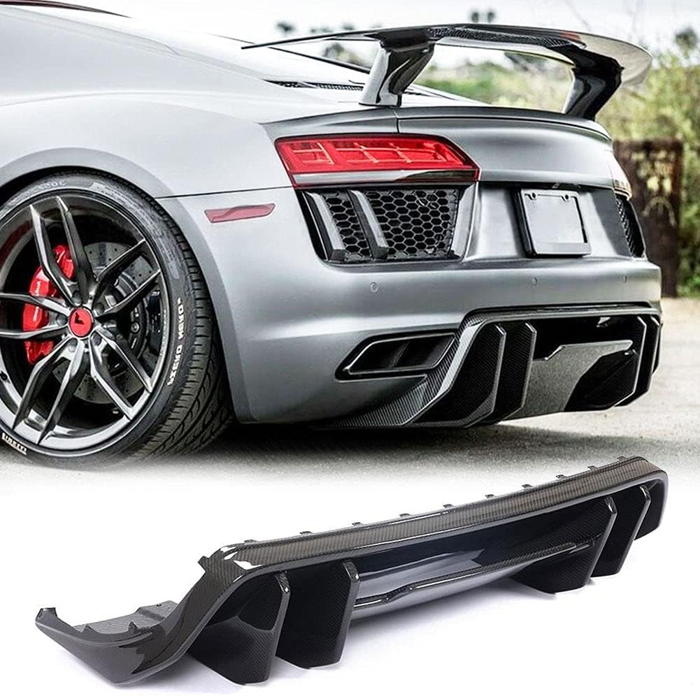 Amazon.com: Carbon Fiber Rear Bumper Diffuser Fits for Audi R8 2 Door ...