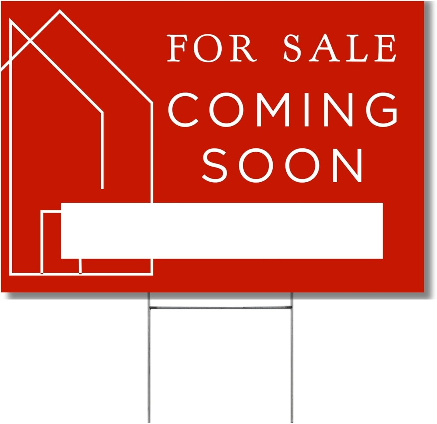 Amazon.com : Coming Soon Real Estate Sign for Home | 12 x 17” Yard Sign ...