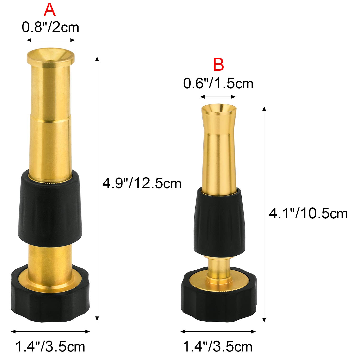 Snapklik.com : 2 Pack Water Hose Nozzle And Jet Sweeper Sprayer