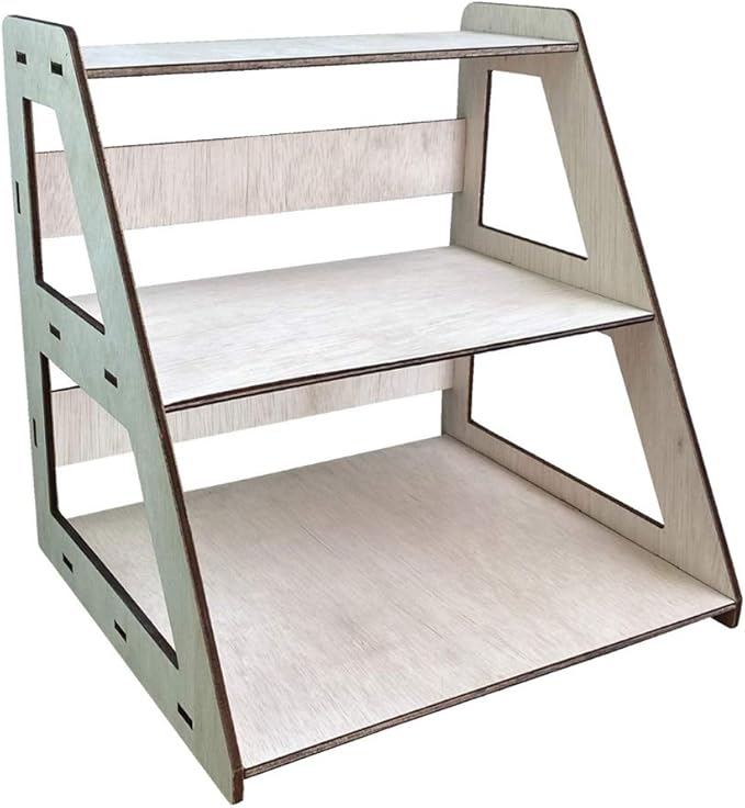 Amazon.com: Torched 3-Tier Retail Table Display Stand with Shelves for ...