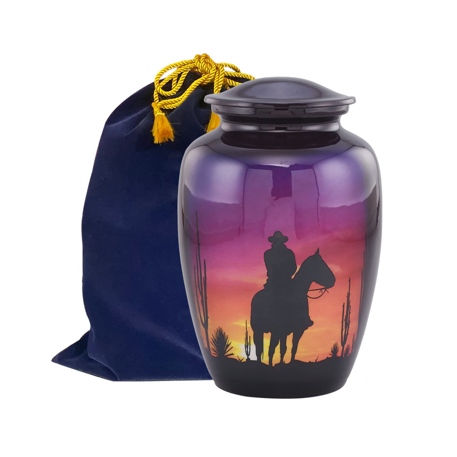 Amazon.com: Cowboy Urn - Cowboy Cremation Urn for Ashes - Cowboy ...