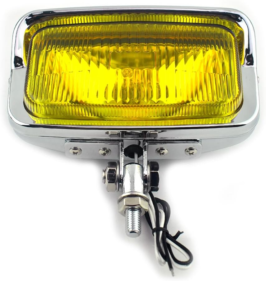 Amazon.com: Motorcycle 6.5" *3.5" Vintage Retro Square Visor Headlight ...