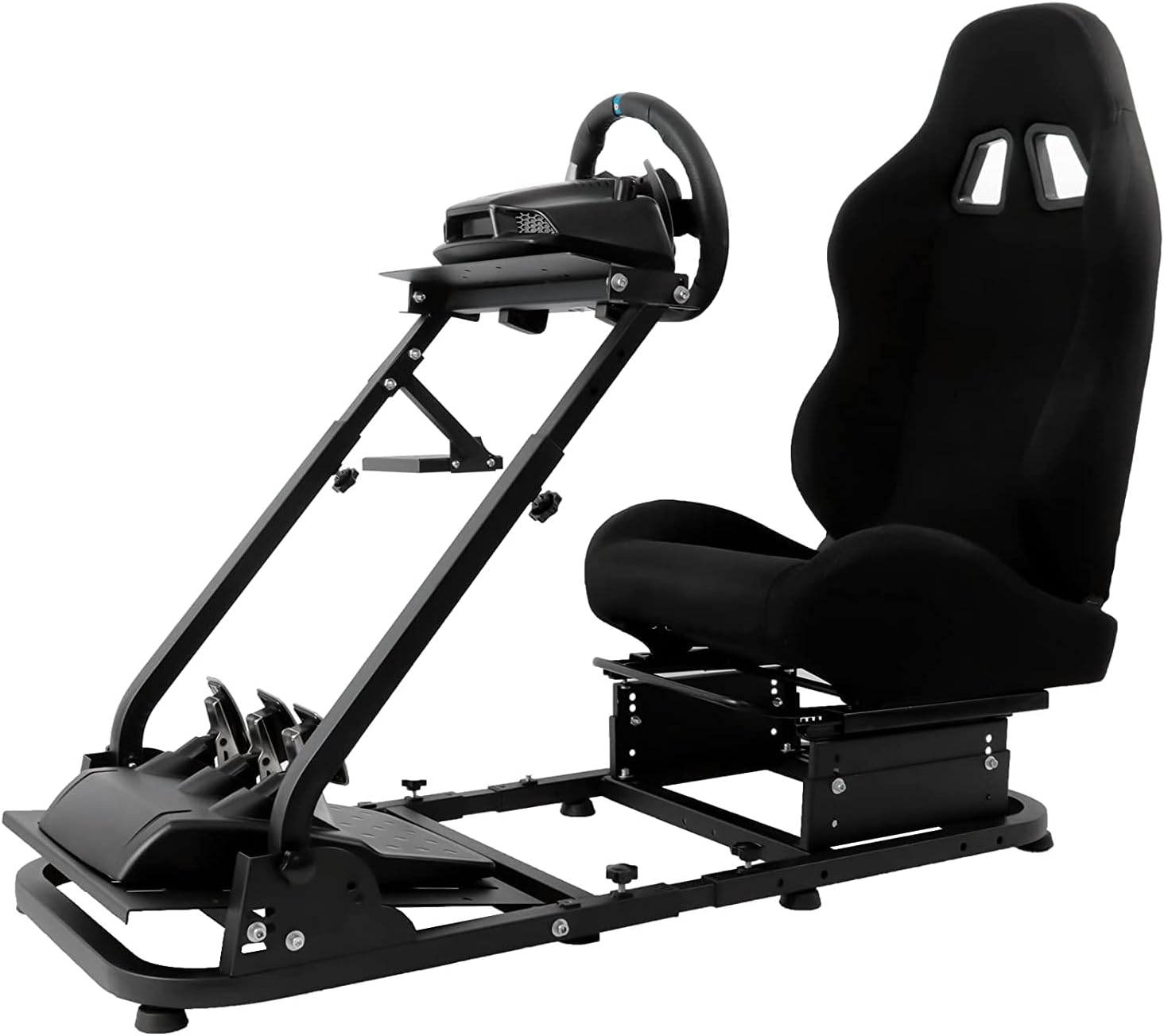 Anman Racing Wheel Cockpit Steering Wheel Stand With Seat Gaming ...