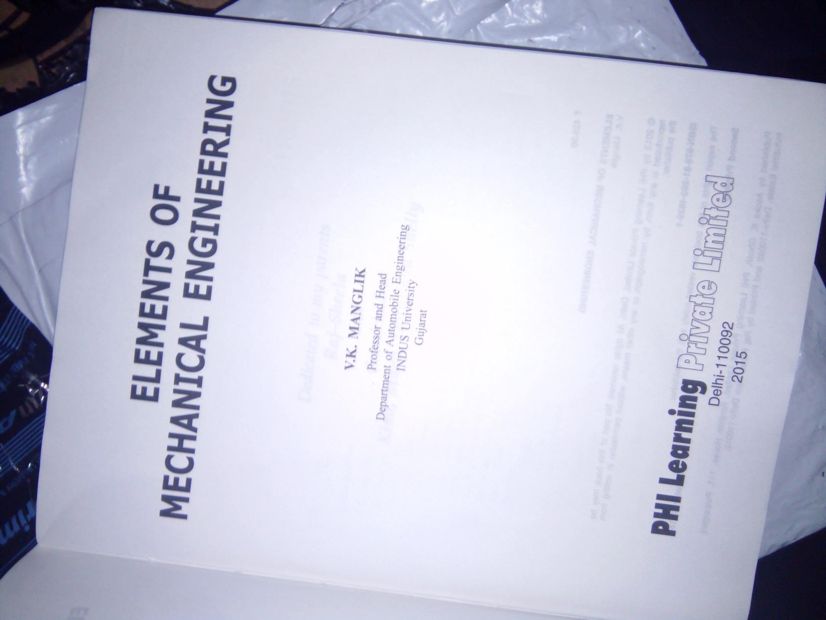 Buy Elements Of Mechanical Engineering Book Online at Low Prices in ...