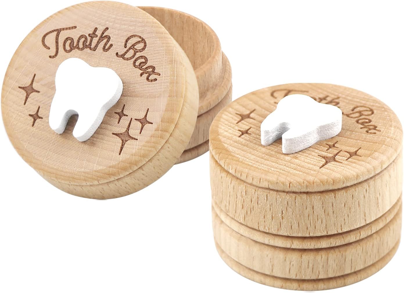 Amazon.com: LYGIV 1 Piece Girls Tooth Box for Tooth Fairy Cute Wooden ...