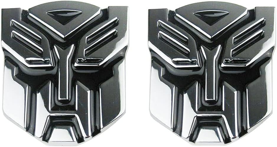 2X Transformers Emblem Trunk Car Door Tailgate 3D Decal Sticker Badge ...