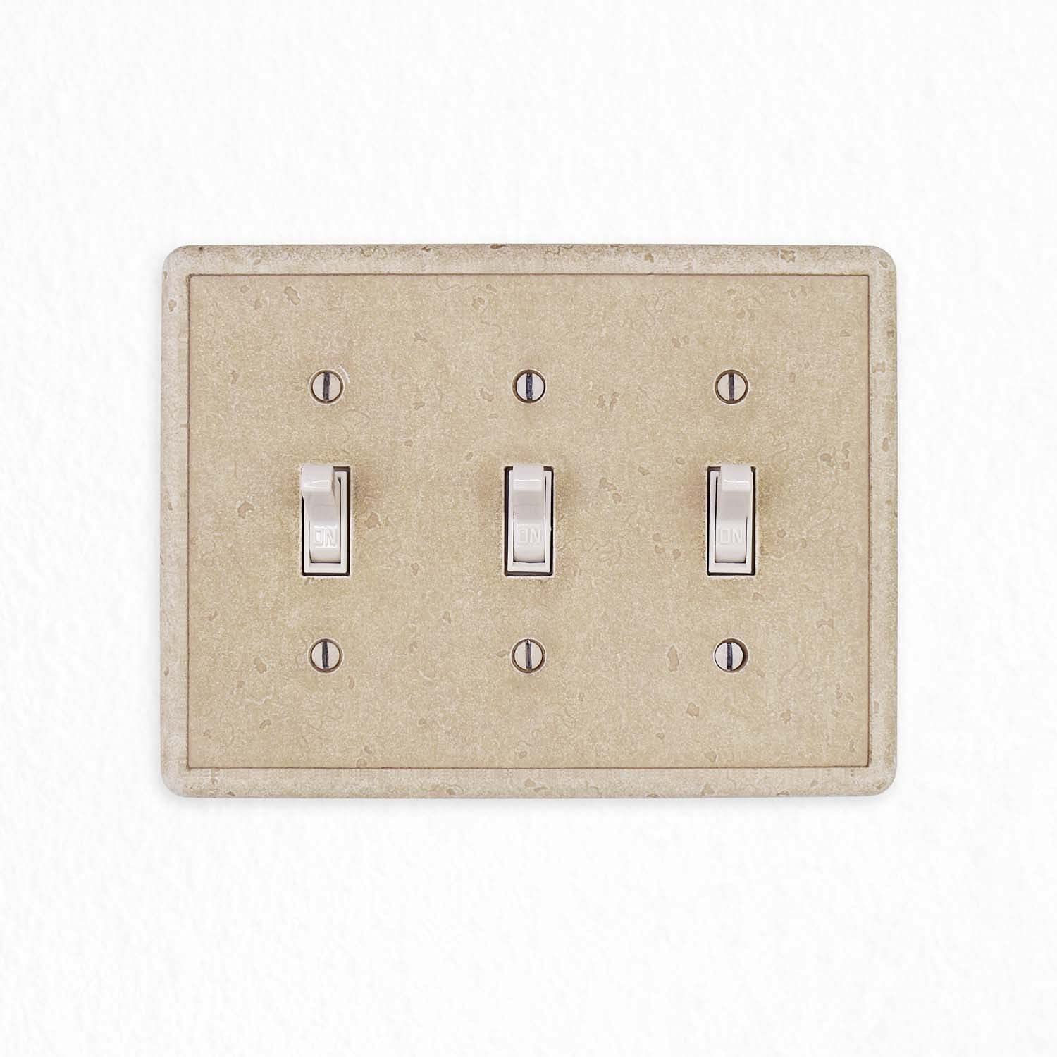 Snapklik.com : Light Switch Cover, Triple Toggle Wall Plate For ...
