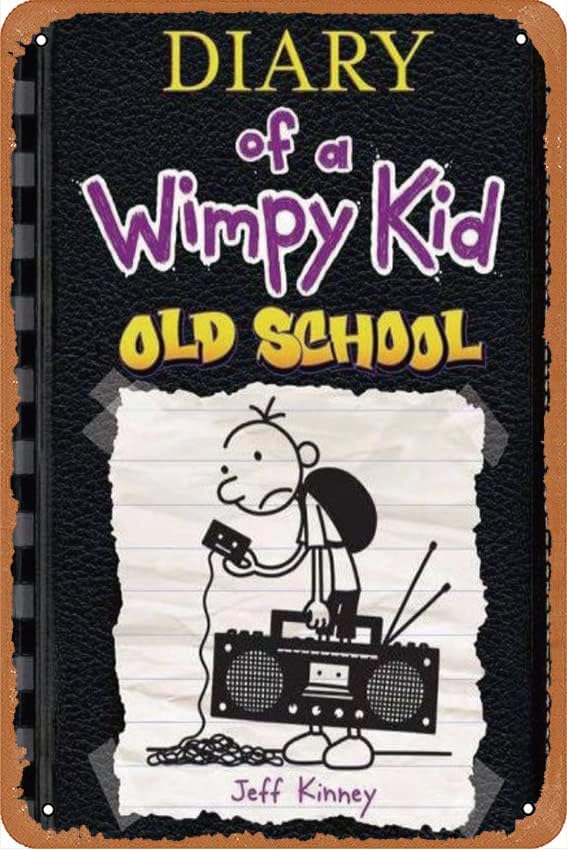 Amazon.com: Diary of A Wimpy Kid: Old School 2018 Retro Metal Tin Sign ...