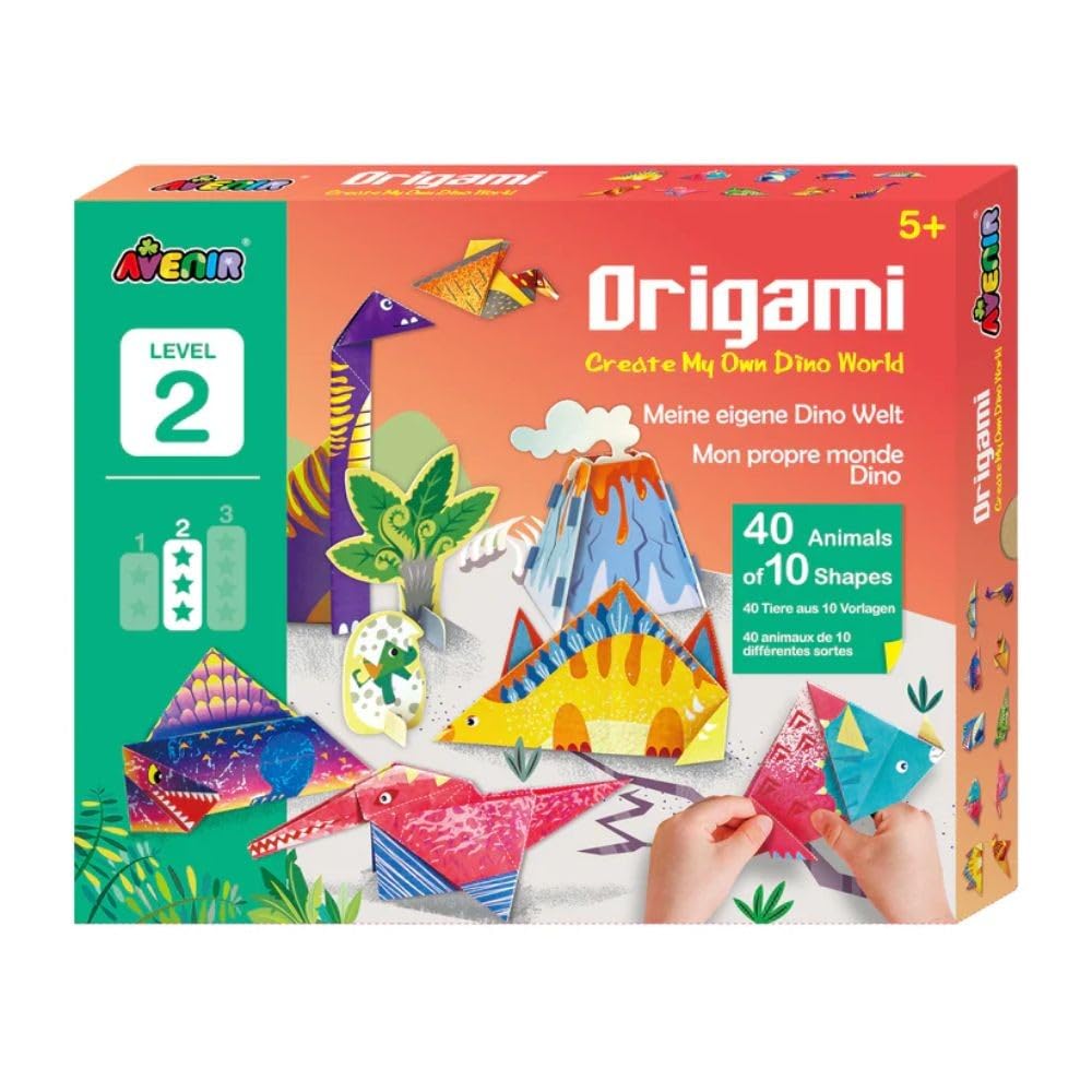 Dinosaur Origami Set ORIGAMI DINOSAURS 75 Origami Sheets To Fold And
