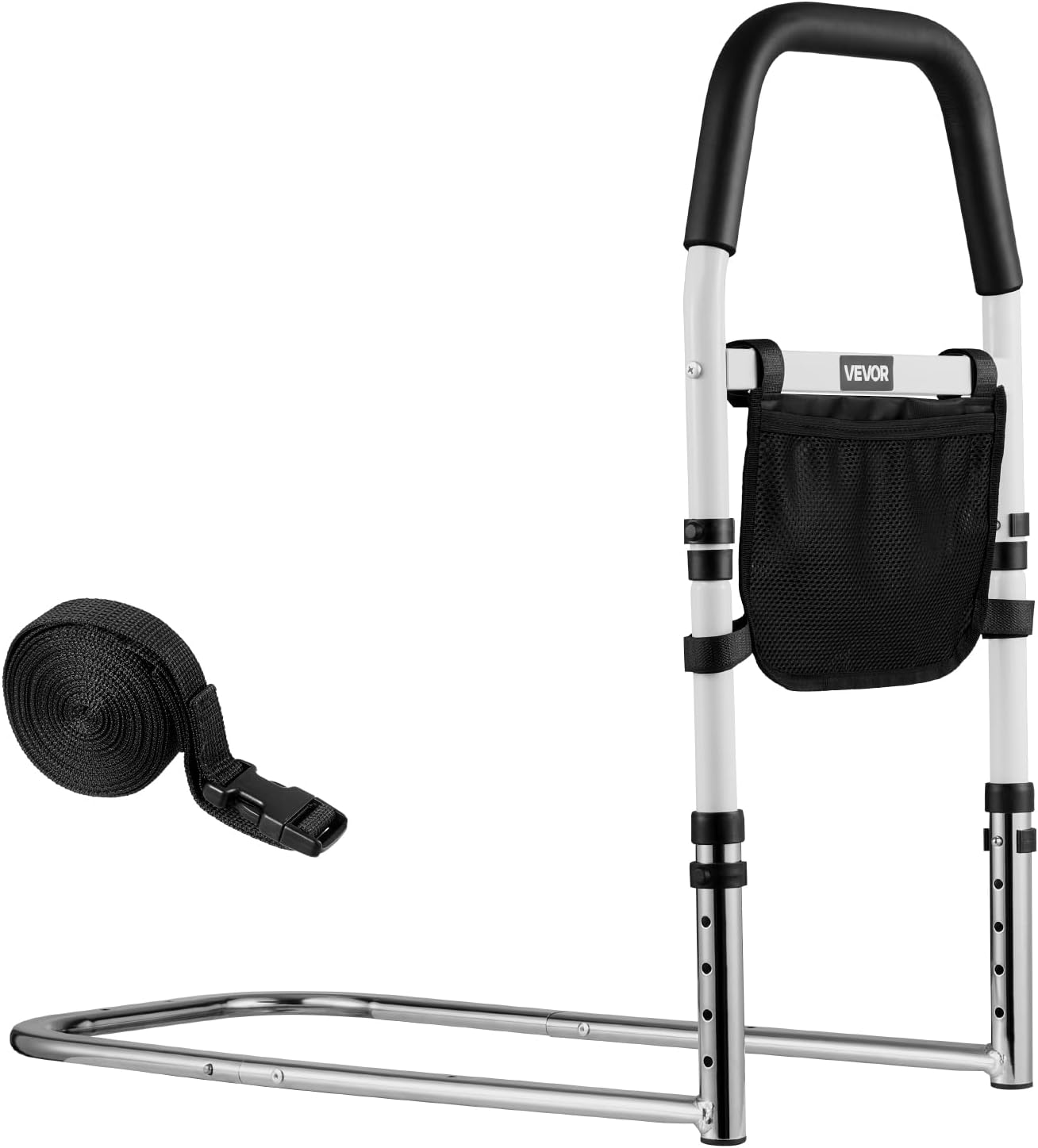 VEVOR Bed Rail for Elderly, Bedside Assist Rails with PU Handrail ...