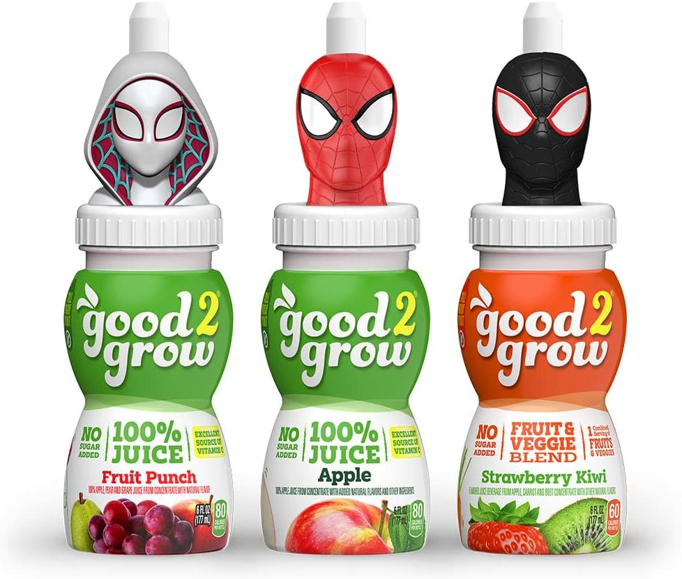 Amazon.com : good2grow Spiderman 3 Flavor Fruit Juice Variety Packs ...