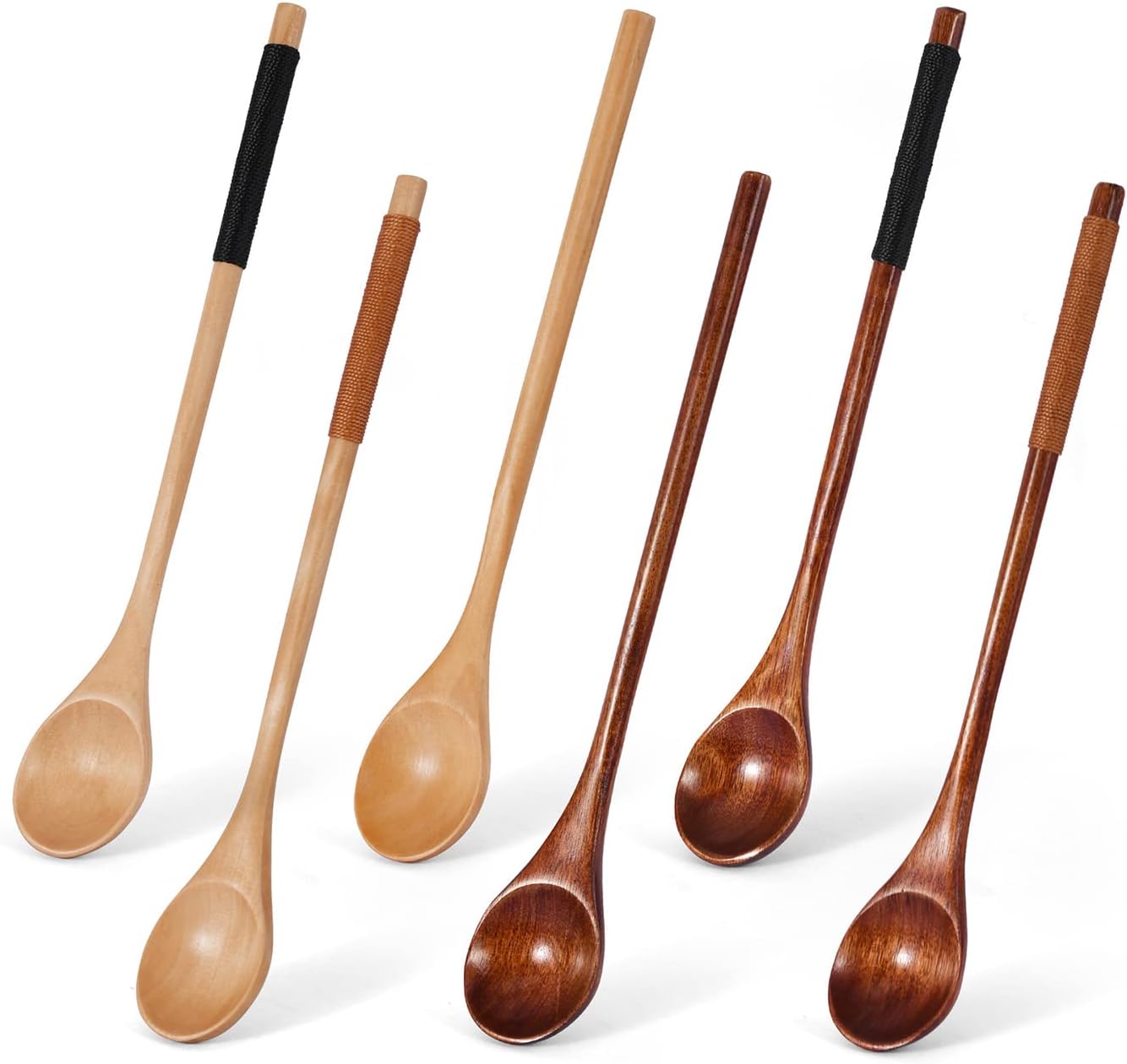 Amazon.com: Premium Wooden Spoons for Cooking with Holder and Spoon ...