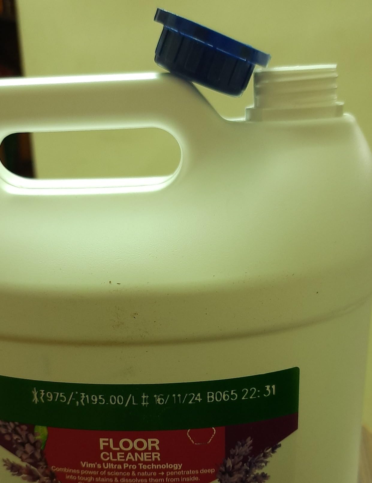 Vim Floor Cleaner: 5L | French Lavender with Sage | 100% Removal of ...