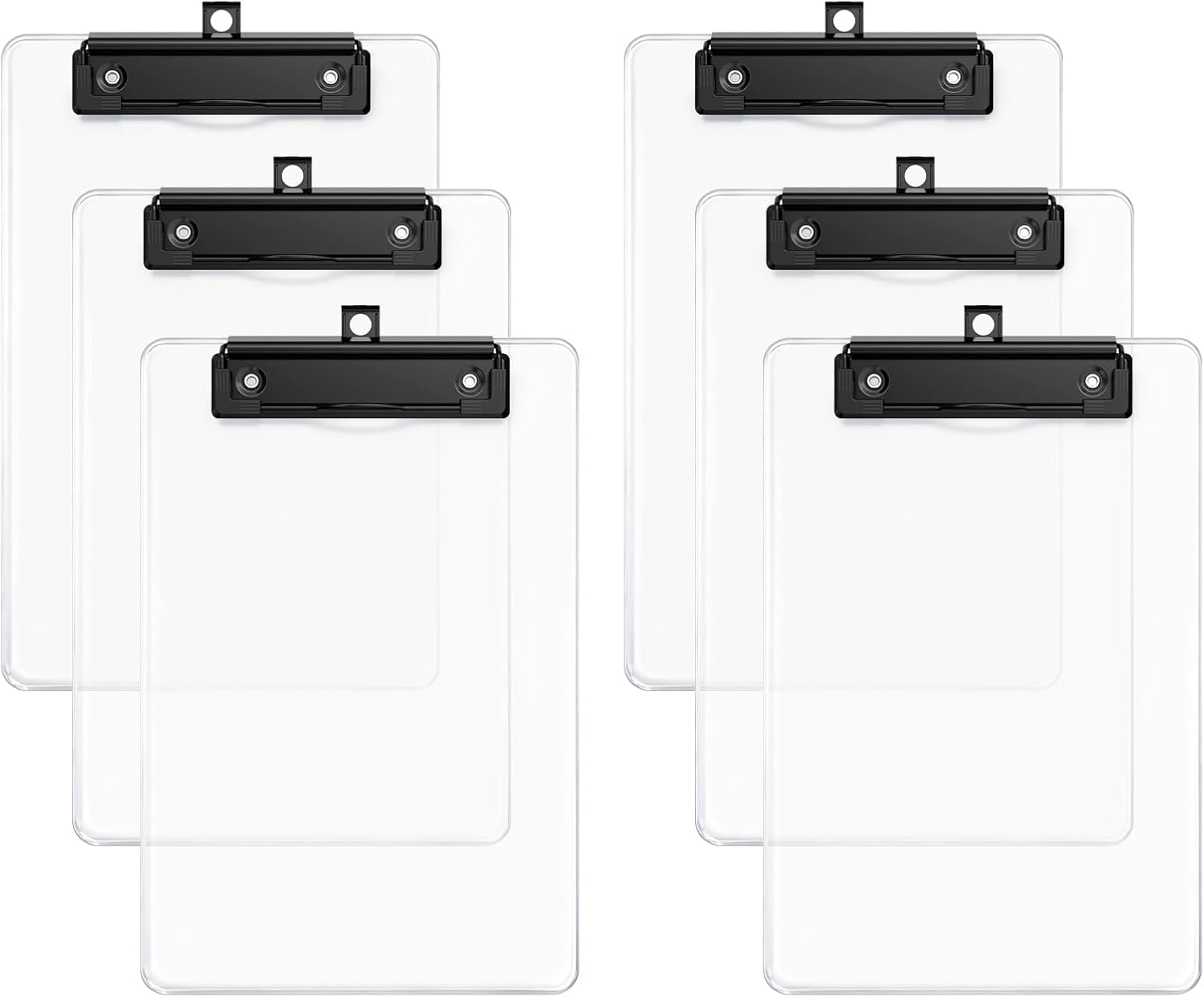 Amazon.com: Zoenley 6 Pack Clear Small Clipboard, 9 x 6" Half-Letter ...