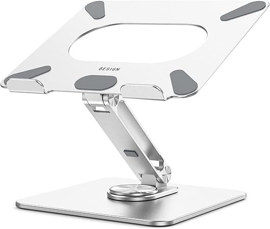 BESIGN LSX7 Laptop Stand with 360° Rotating Base, Ergonomic Adjustable ...