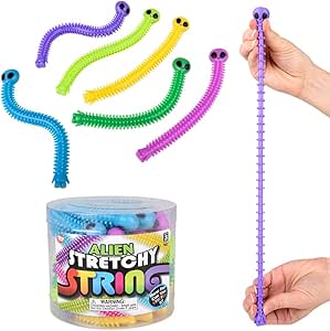 Amazon.com: Rhode Island Novelty 7.33" Alien Strechy String, 24 Pieces ...