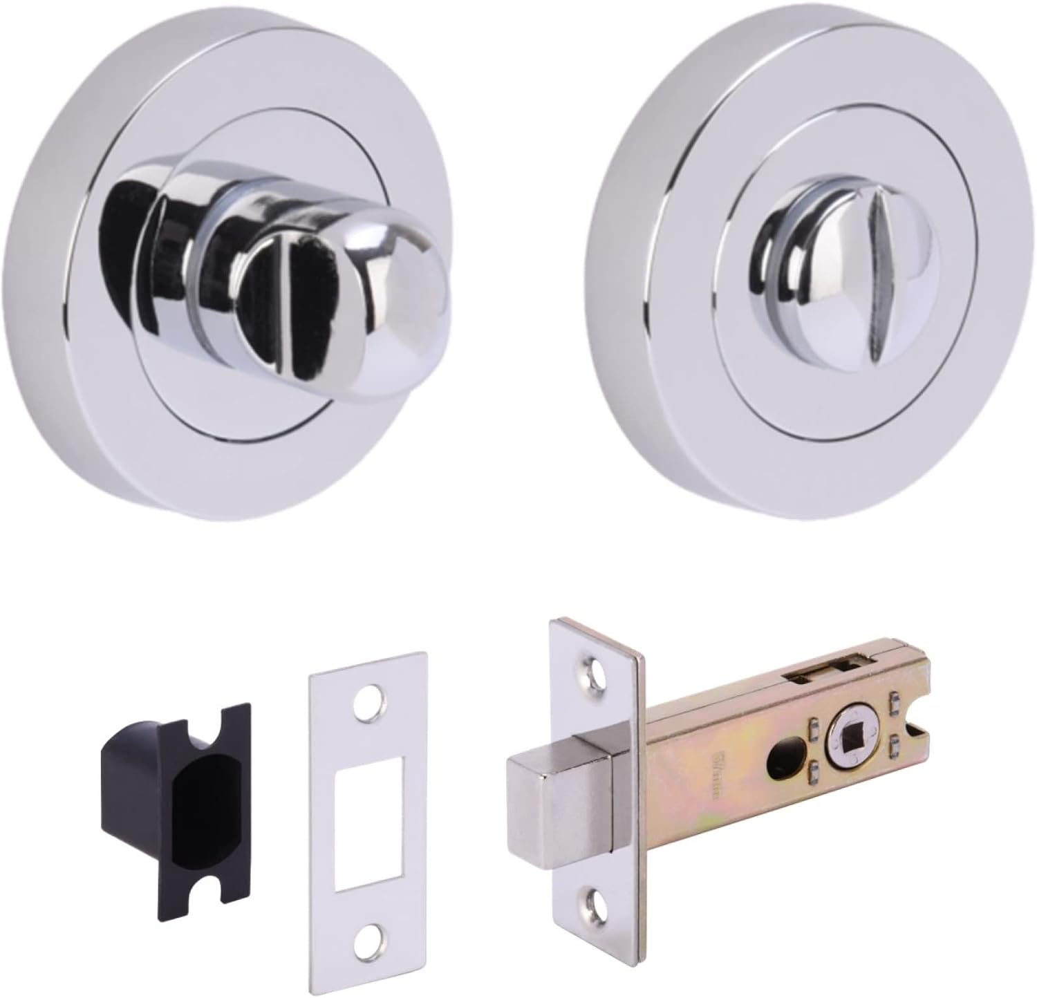 HANDLEZONE® Bathroom Toilet Door Thumb Turn and Release Deadbolt Kit ...