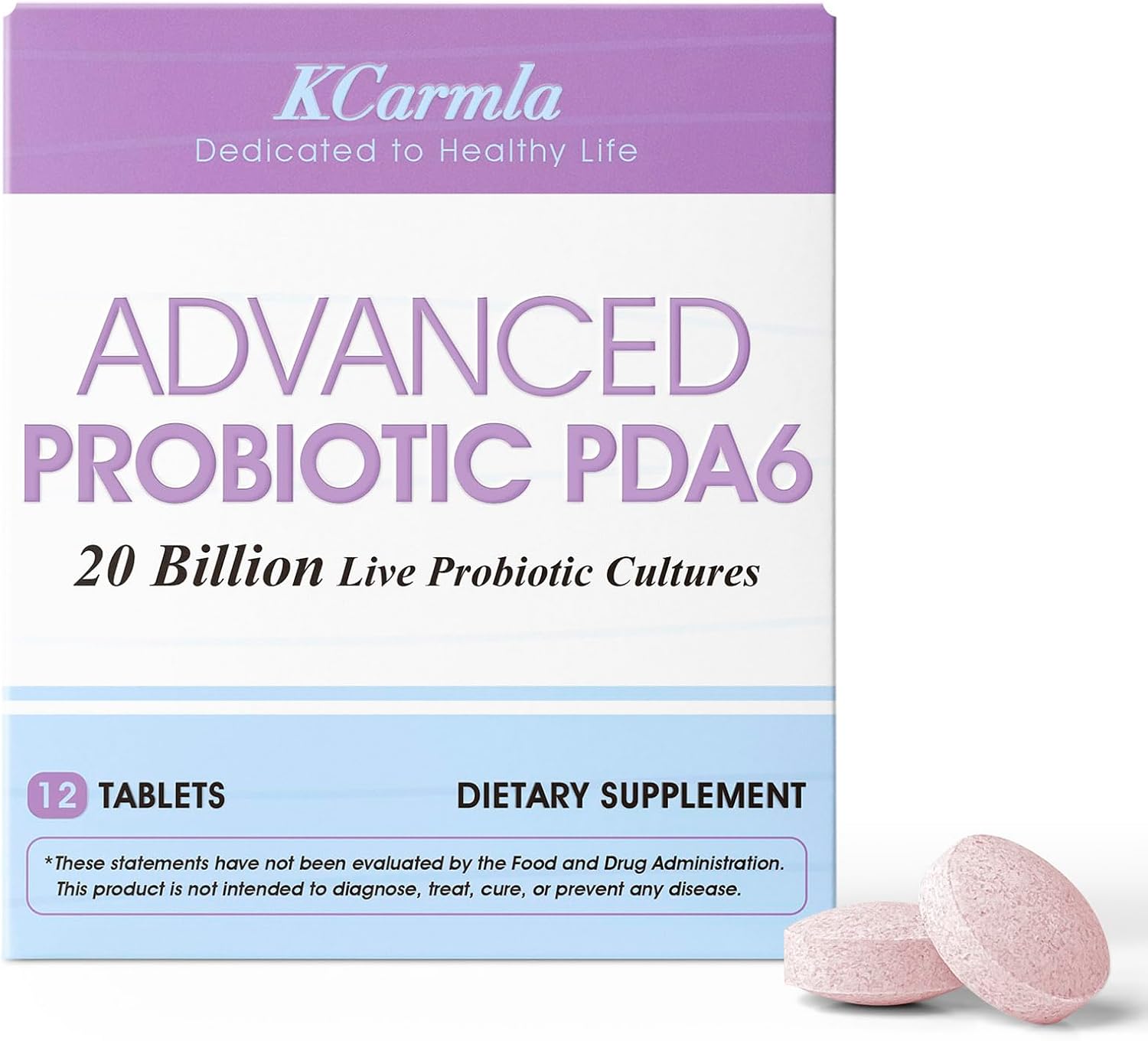 Amazon.com: KCrmla Advanced Probiotic PDA6-20 Billion CFU Probiotics ...