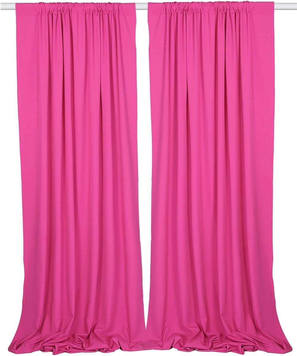 Amazon.com: SHERWAY 9.5 Feet x 10 Feet Silky Soft Fuchsia Backdrop ...
