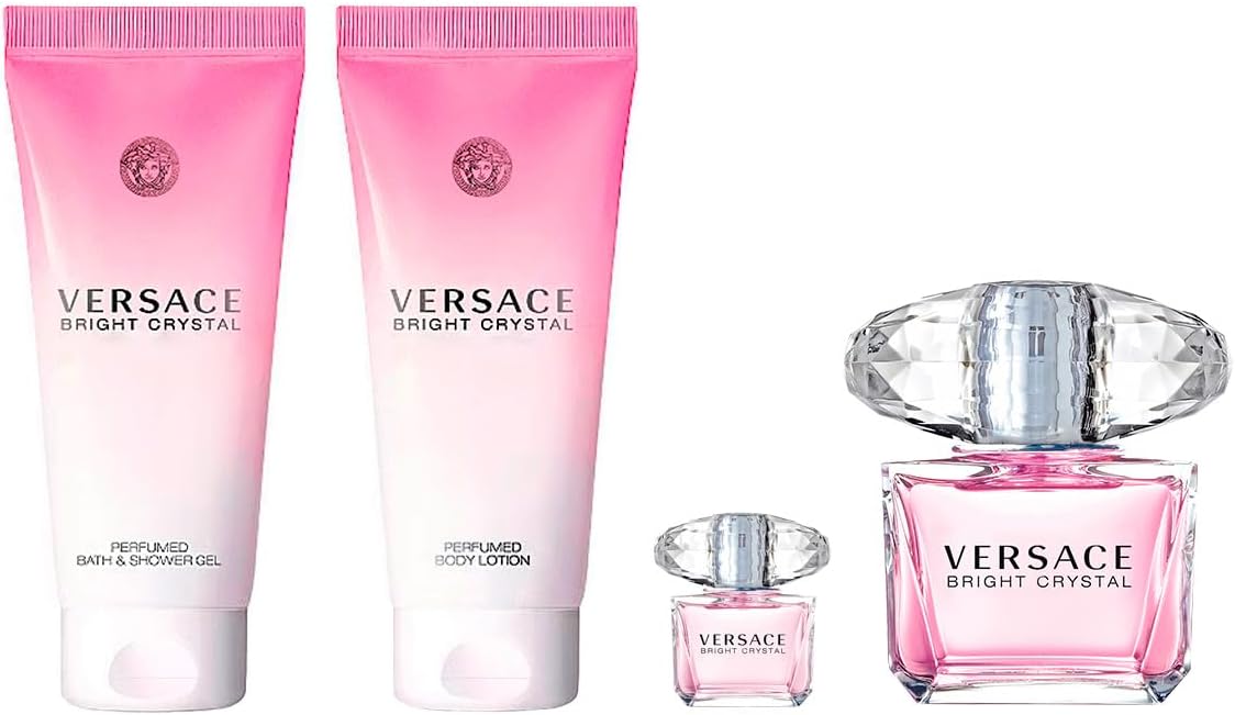Estuche Versace Bright Crystal 4 pzs dama : Amazon.com.mx: Belleza