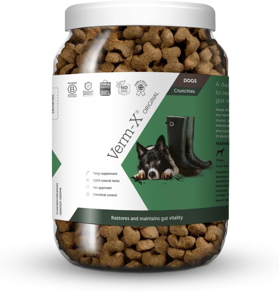 Verm-X All Natural Treats for Dogs. Supports Intestinal Hygiene. Vet ...