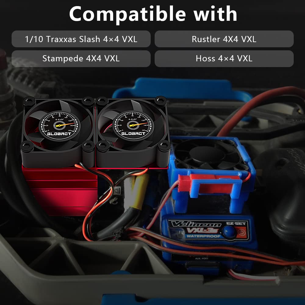 Snapklik.com : GLOBACT VXL-3s Dual Fan Set: ESC & Motor Cooling Fans ...