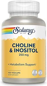 Amazon.com: SOLARAY Choline & Inositol 250 mg | Two-Nutrient Combo for ...