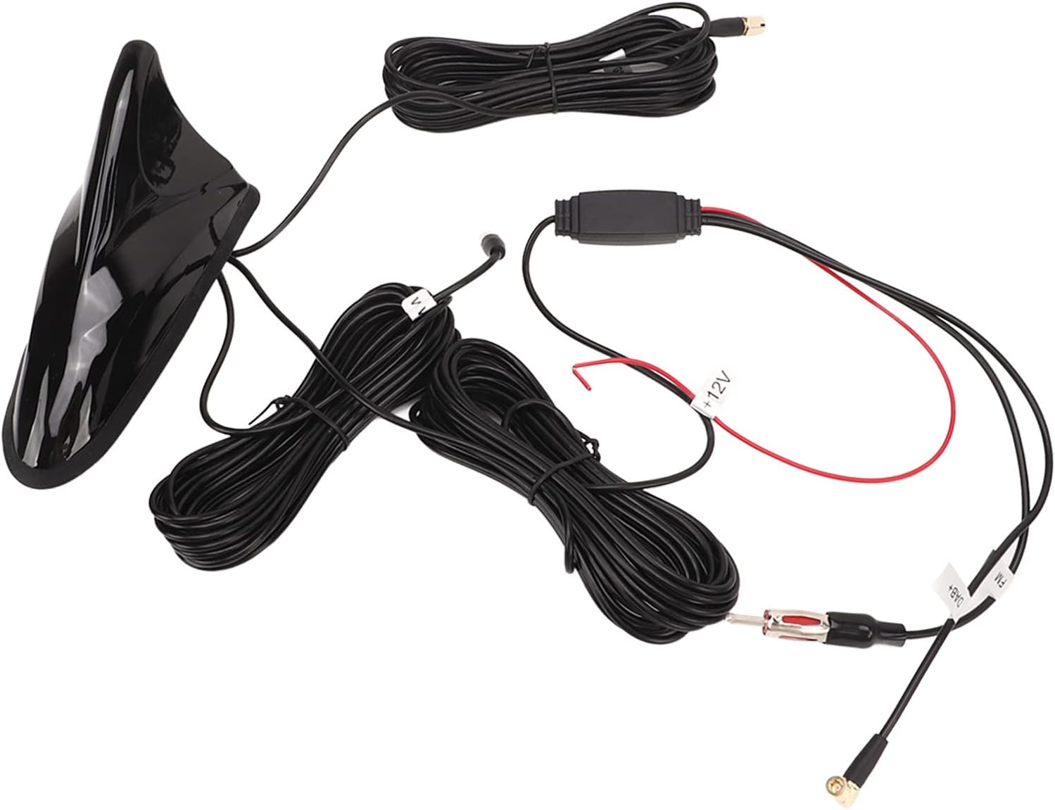 12 V Auto-Haifischflossen-Antenne, KIMISS GPS DAB FM Haifischflossen ...