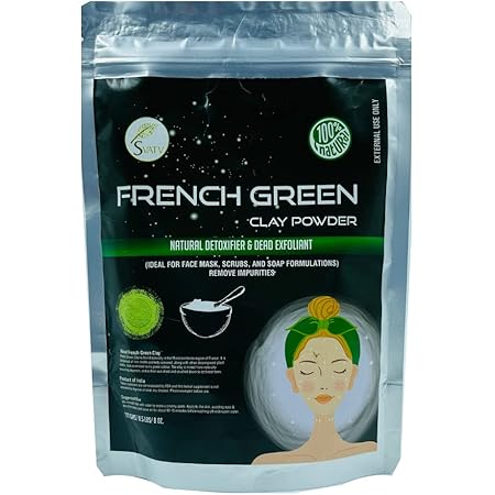 Amazon.com: SVATV French Green Clay | Montmorillonite Powder | Rose ...