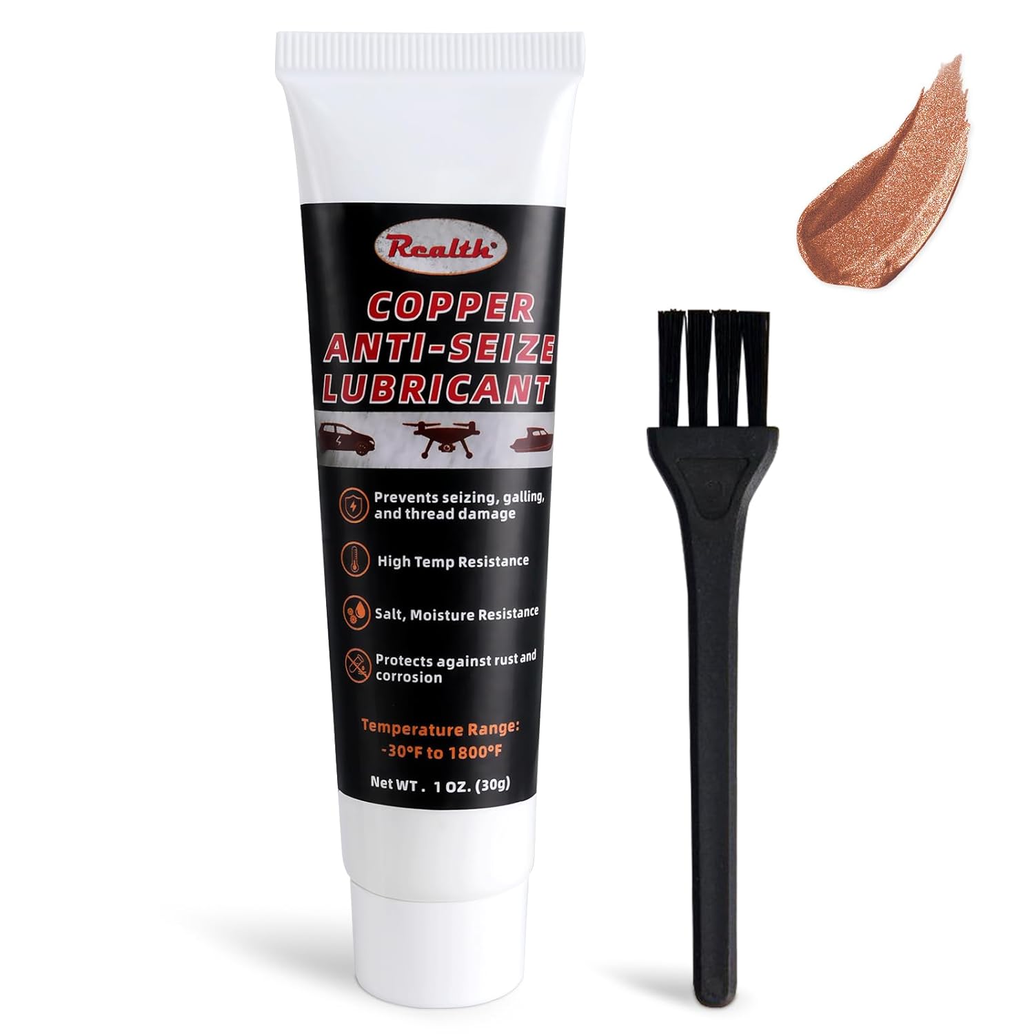 Realth Copper Anti Seize Thread Lubricant 30g Anti-Seize Grease High ...
