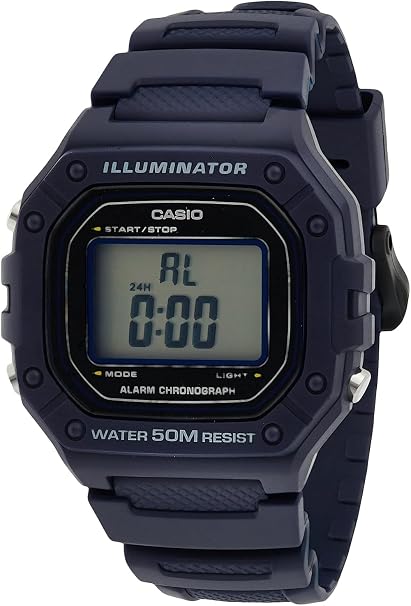 Casio Men's Watch - W-218H-2AVDF Blue Dial, Blue Band: Buy Online at ...