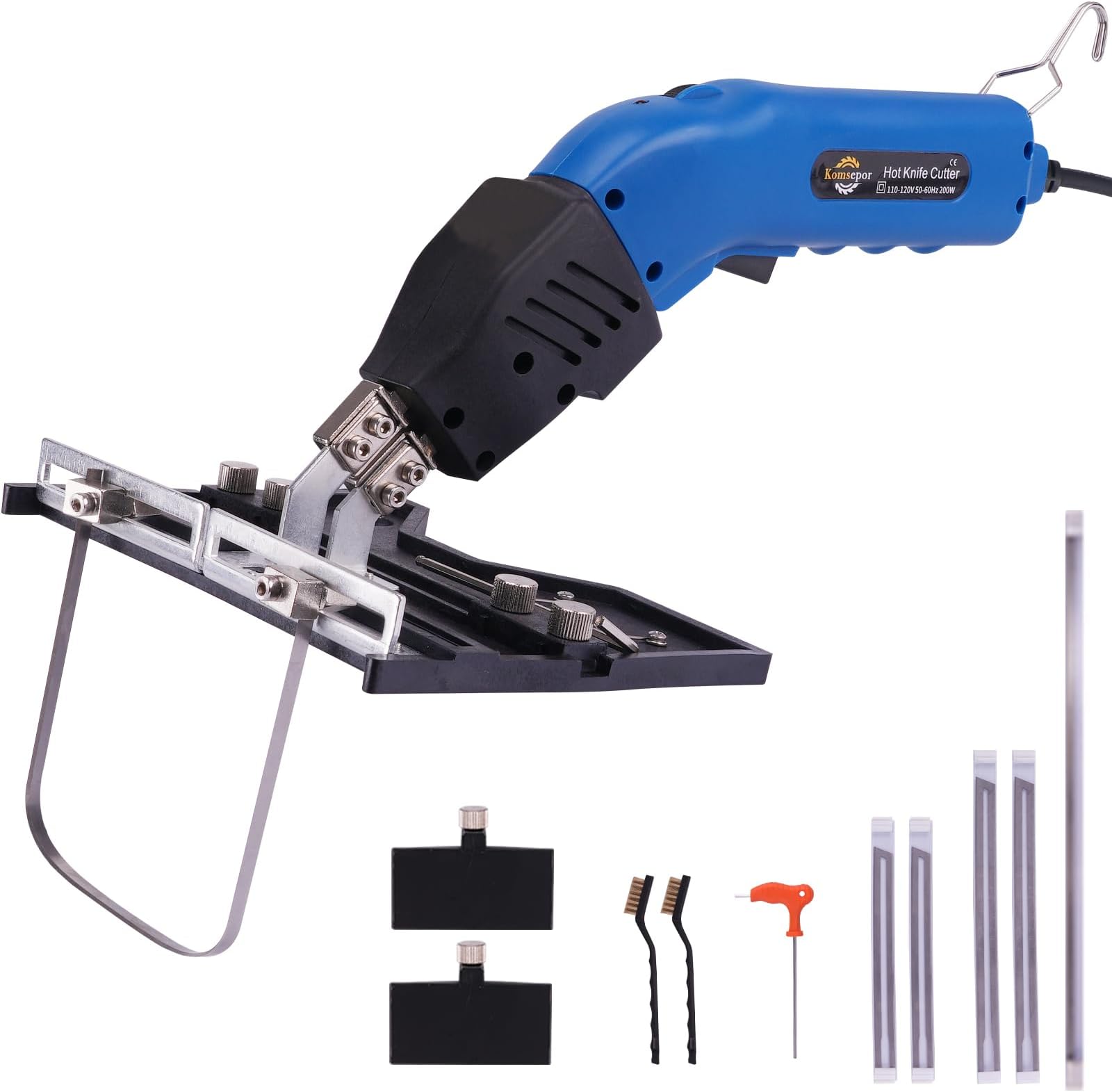 190 Watt Hot Knife Foam Cutter Kit, 4" & 6" Blades & Case - Utility ...