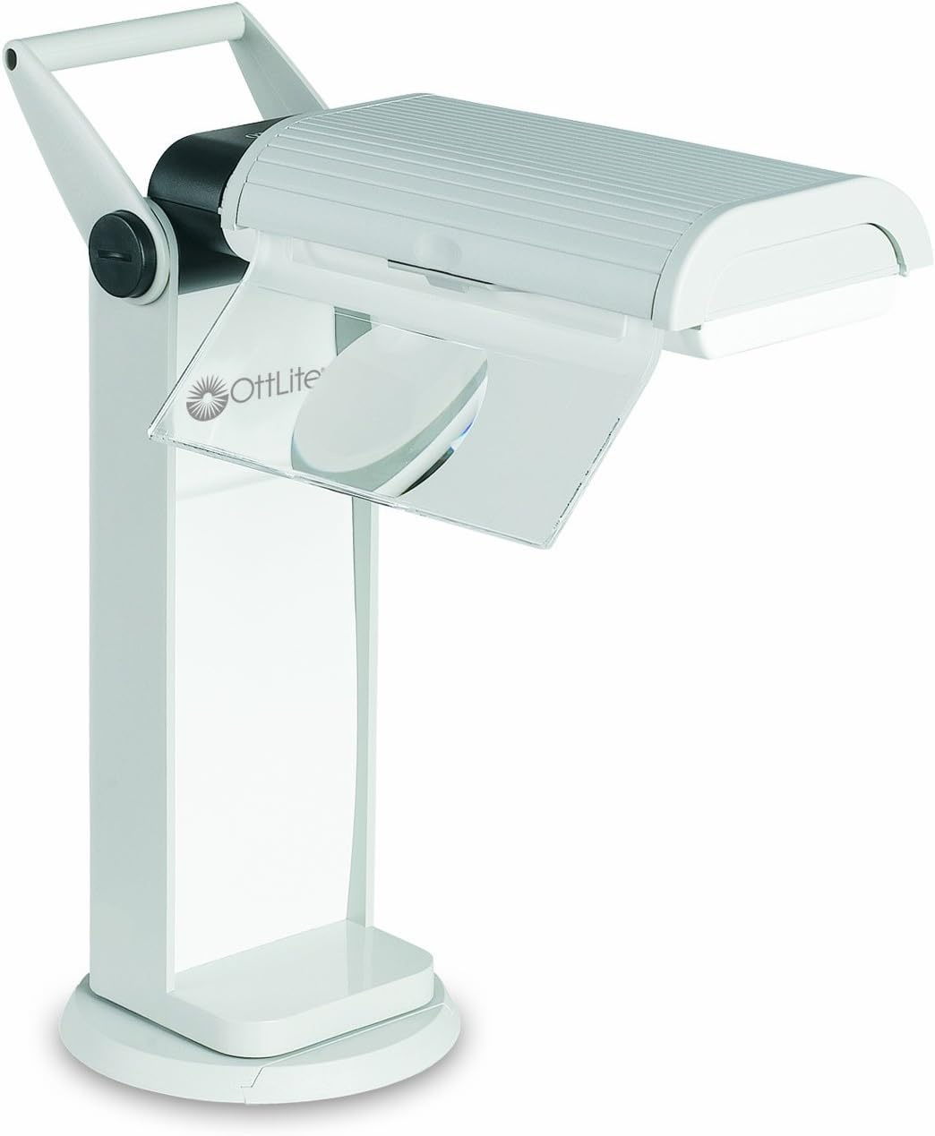 OttLite OTL13MAG Task Lamp with Swivel Base and Flip-Down Magnifier ...