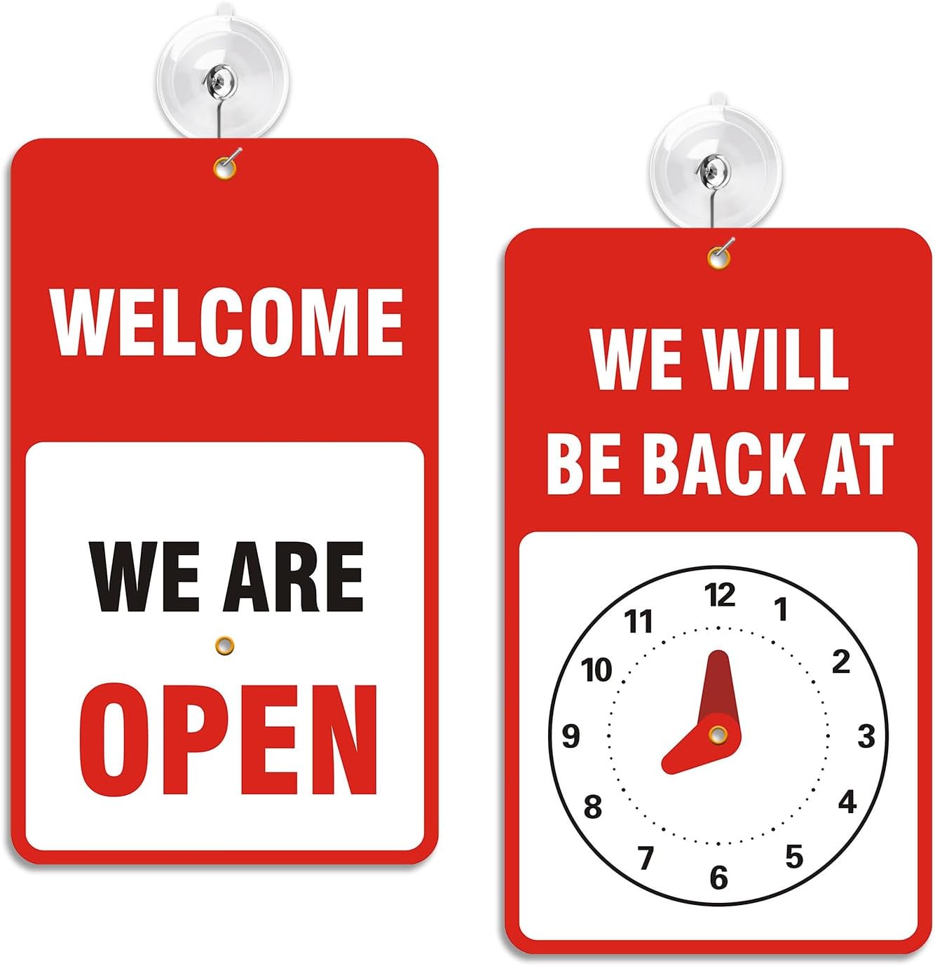 Amazon.com : AVCMOTO Open Signs for Business with Suction Cups, “We ...