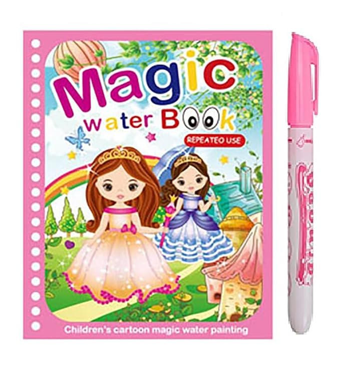 Buy Storio Water Magic Book, Magic Doodle Pen, Coloring Doodle Drawing ...