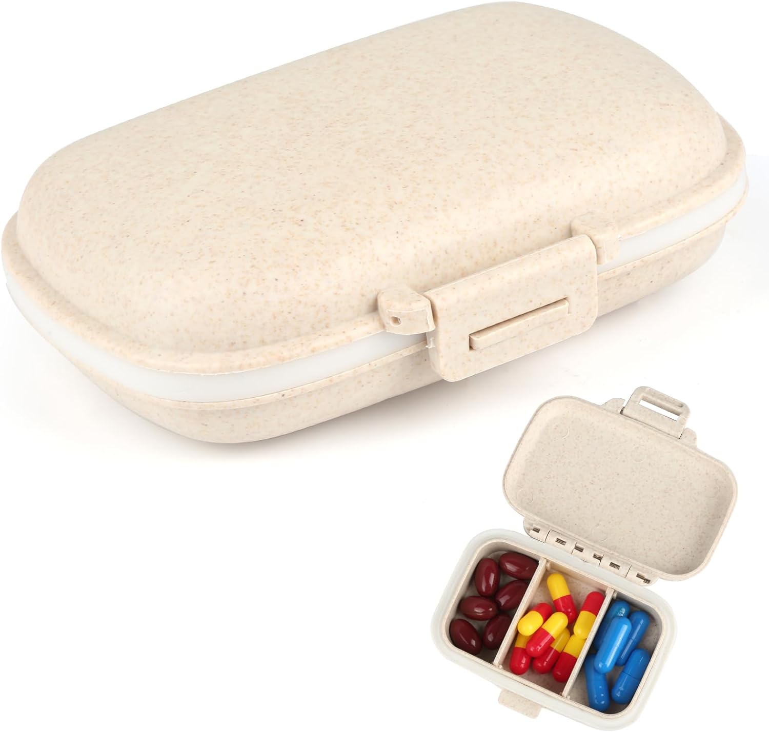 Tablettenbox,2 Stück Tablettenbox 7 Tage,Pillendose Klein für Unterwegs ...