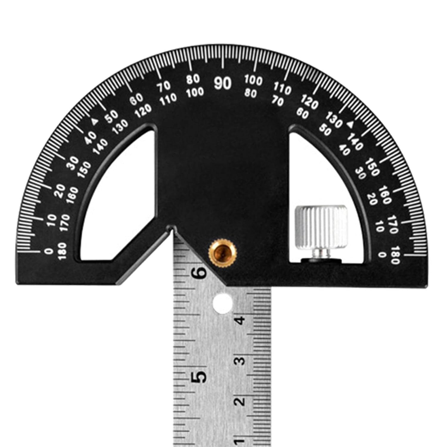 Enakshi Metal Protractor Measure Layout Tool Woodworking Ruler for ...