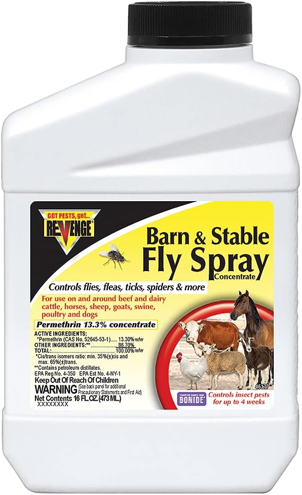 Amazon.com: Revenge Barn & Stable Fly Spray, 1.33 Gallon Ready-to-Use ...