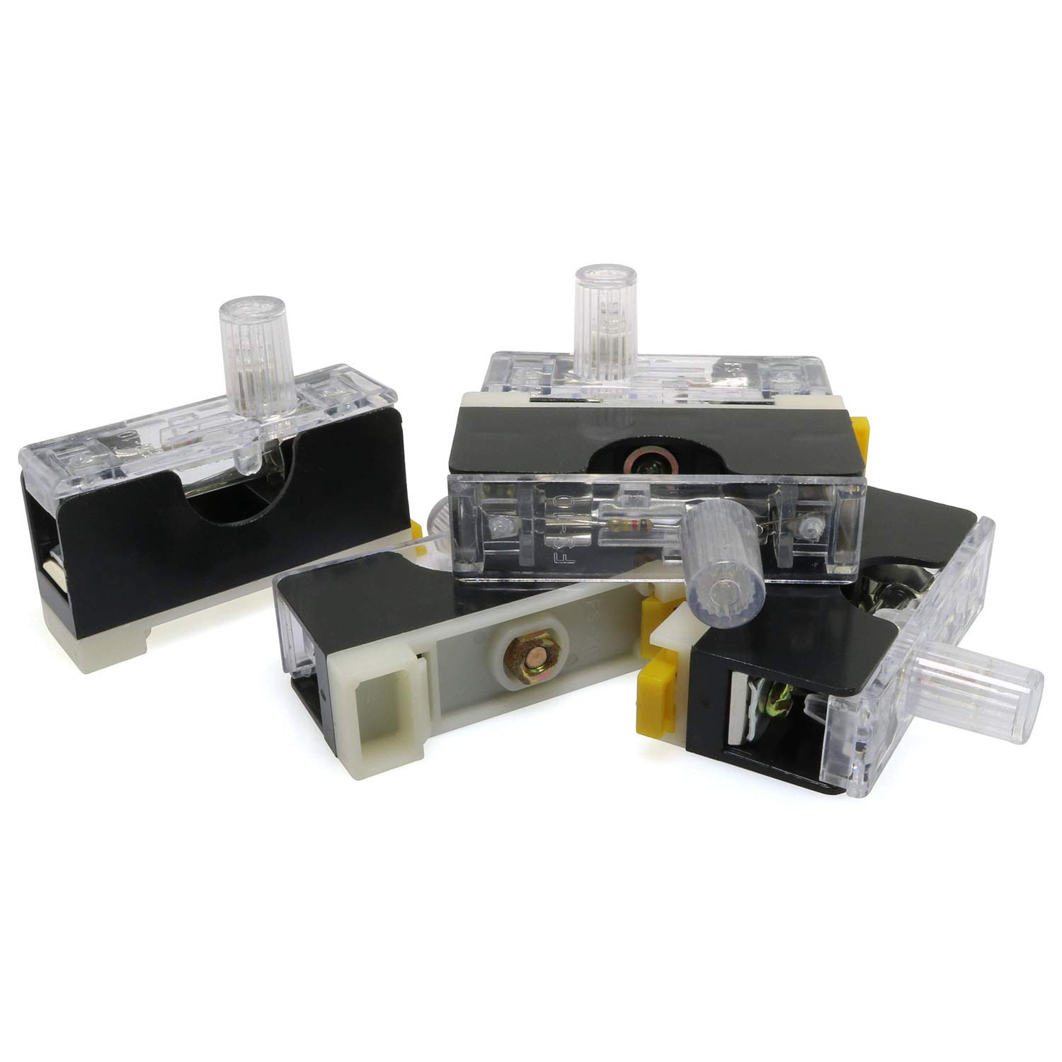 Magic&shell Fuse Holder 5PCS FS-101 250V 10A 6x30mm Plastic Single Pole ...